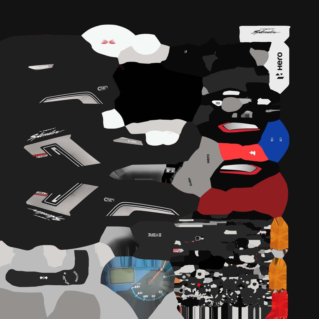 Hero Super Splendor Xtec 3D - TurboSquid 2225292