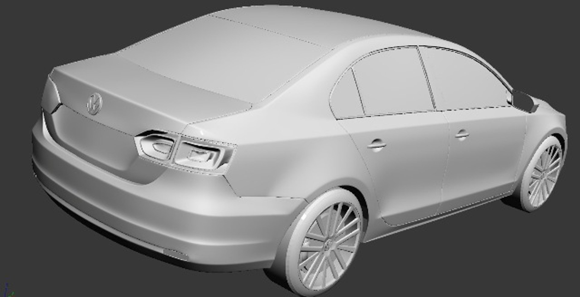 Volkswagen Jetta 2011 3d Model