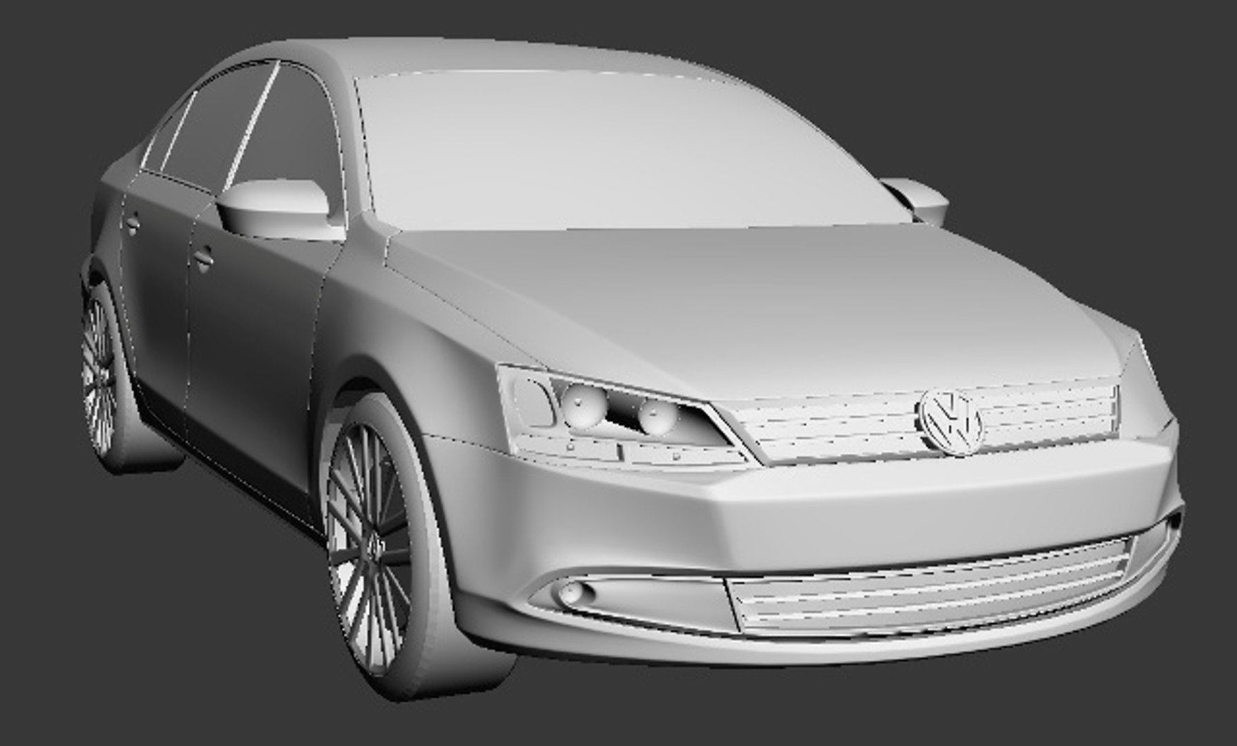 Volkswagen Jetta 2011 3d Model