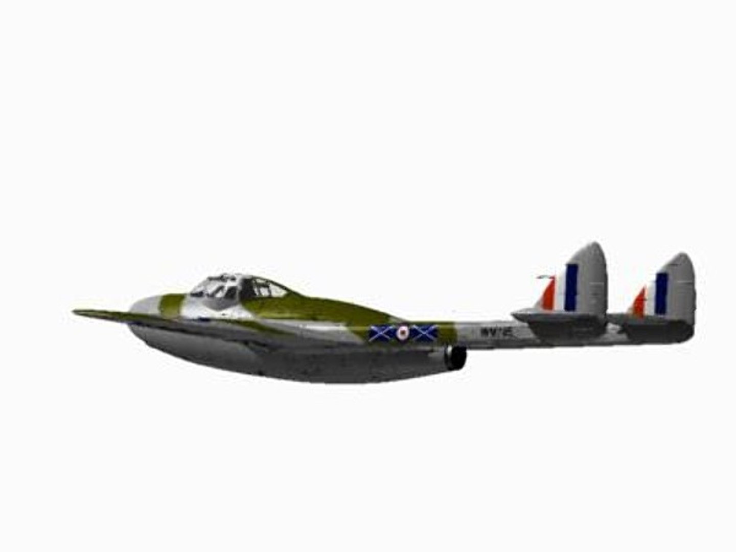 Vampire Jet Fighter Haviland 3d Model