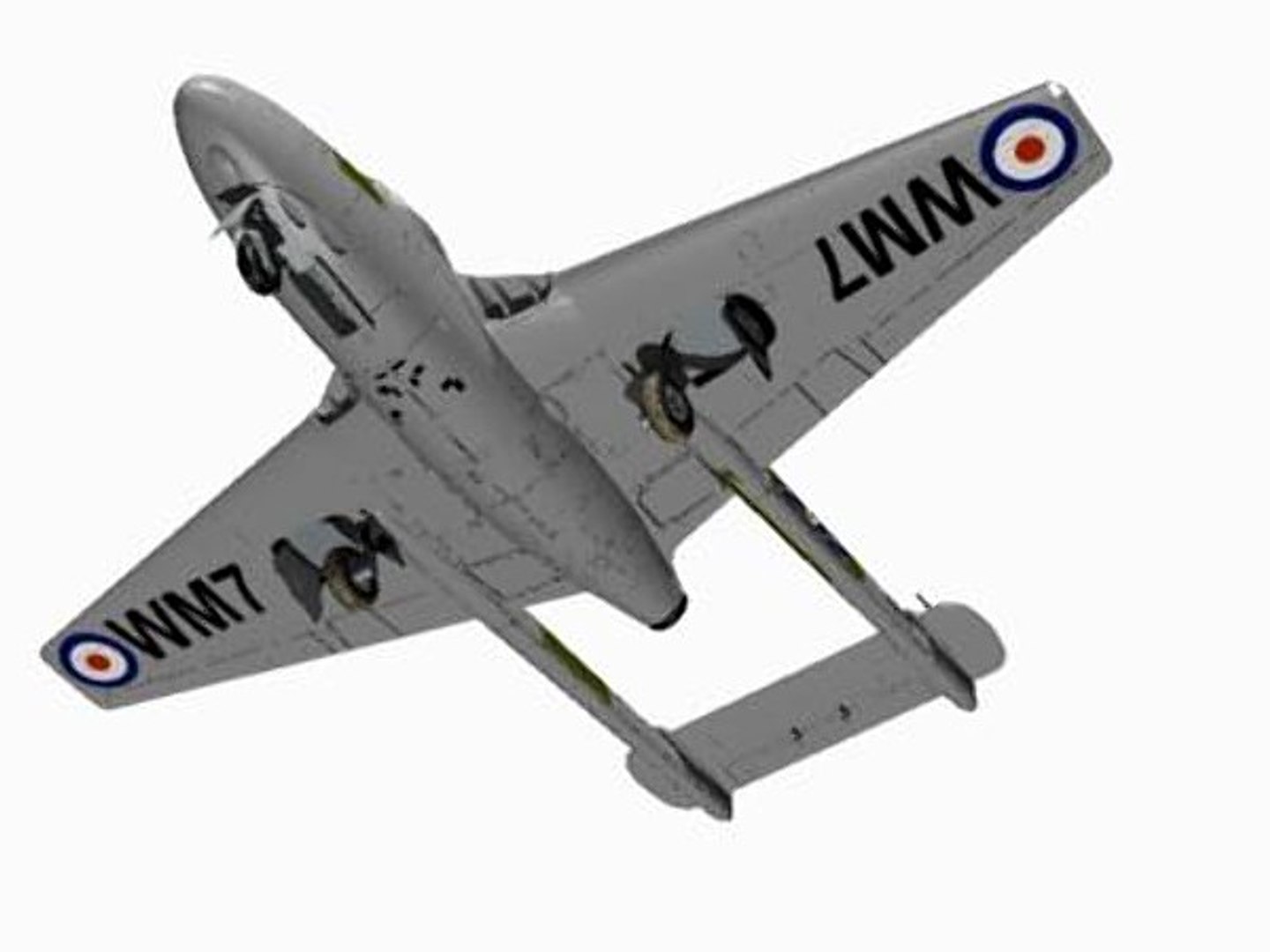 Vampire Jet Fighter Haviland 3d Model