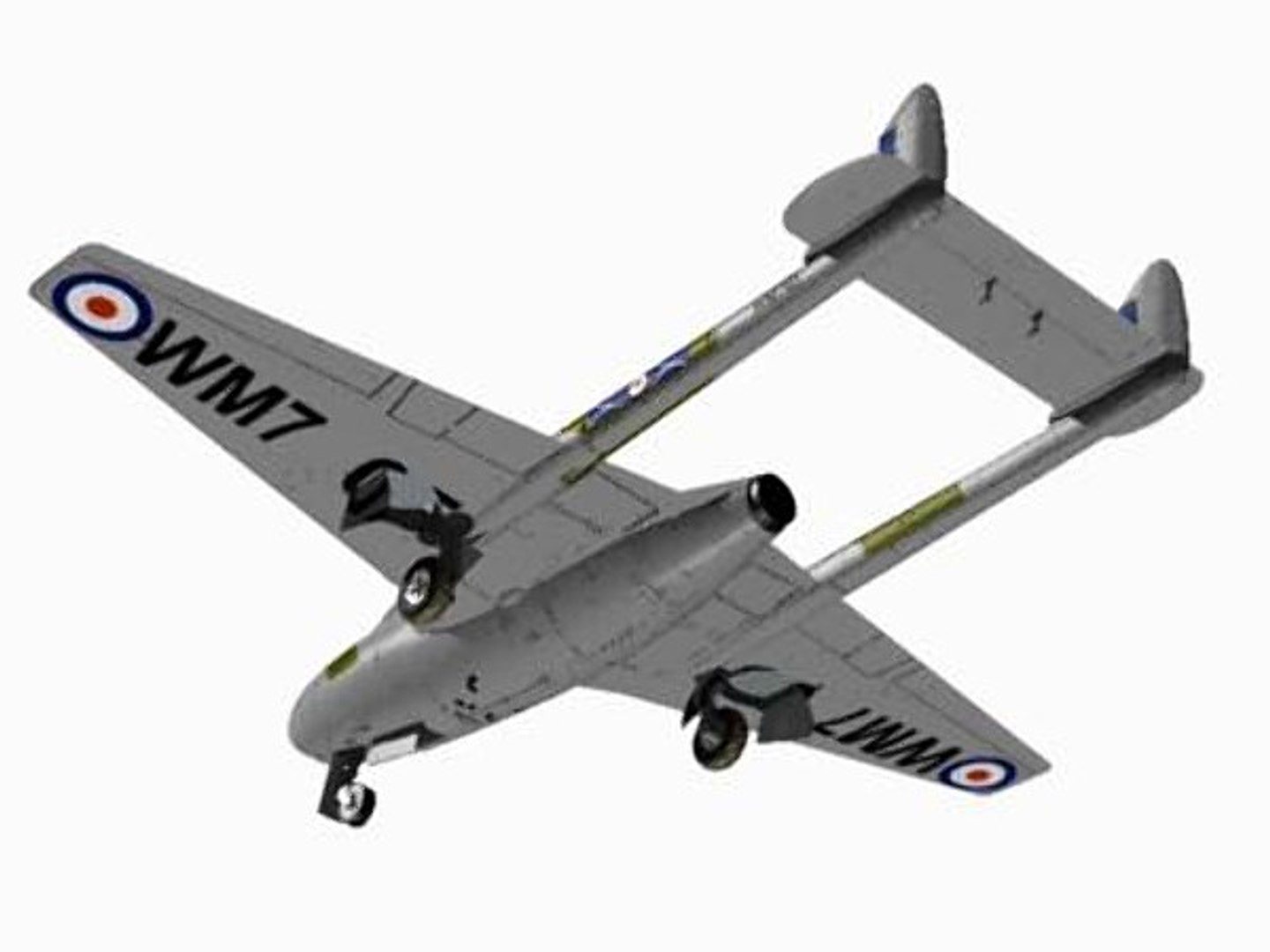 Vampire Jet Fighter Haviland 3d Model