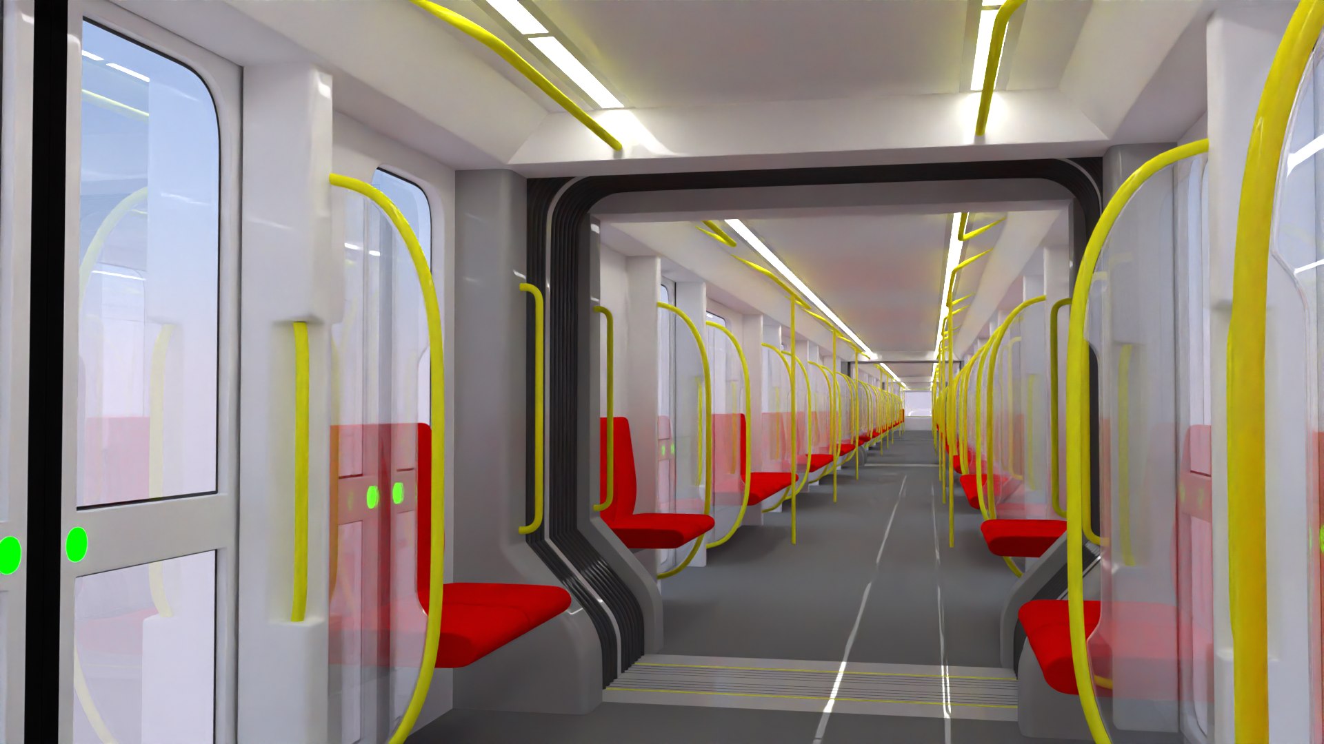 3D Metro Train Concept Model - TurboSquid 2161175