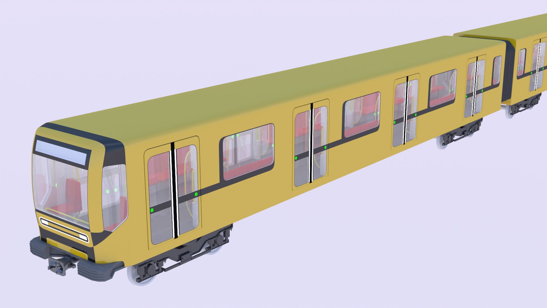 3D Metro Train Concept Model - TurboSquid 2161175