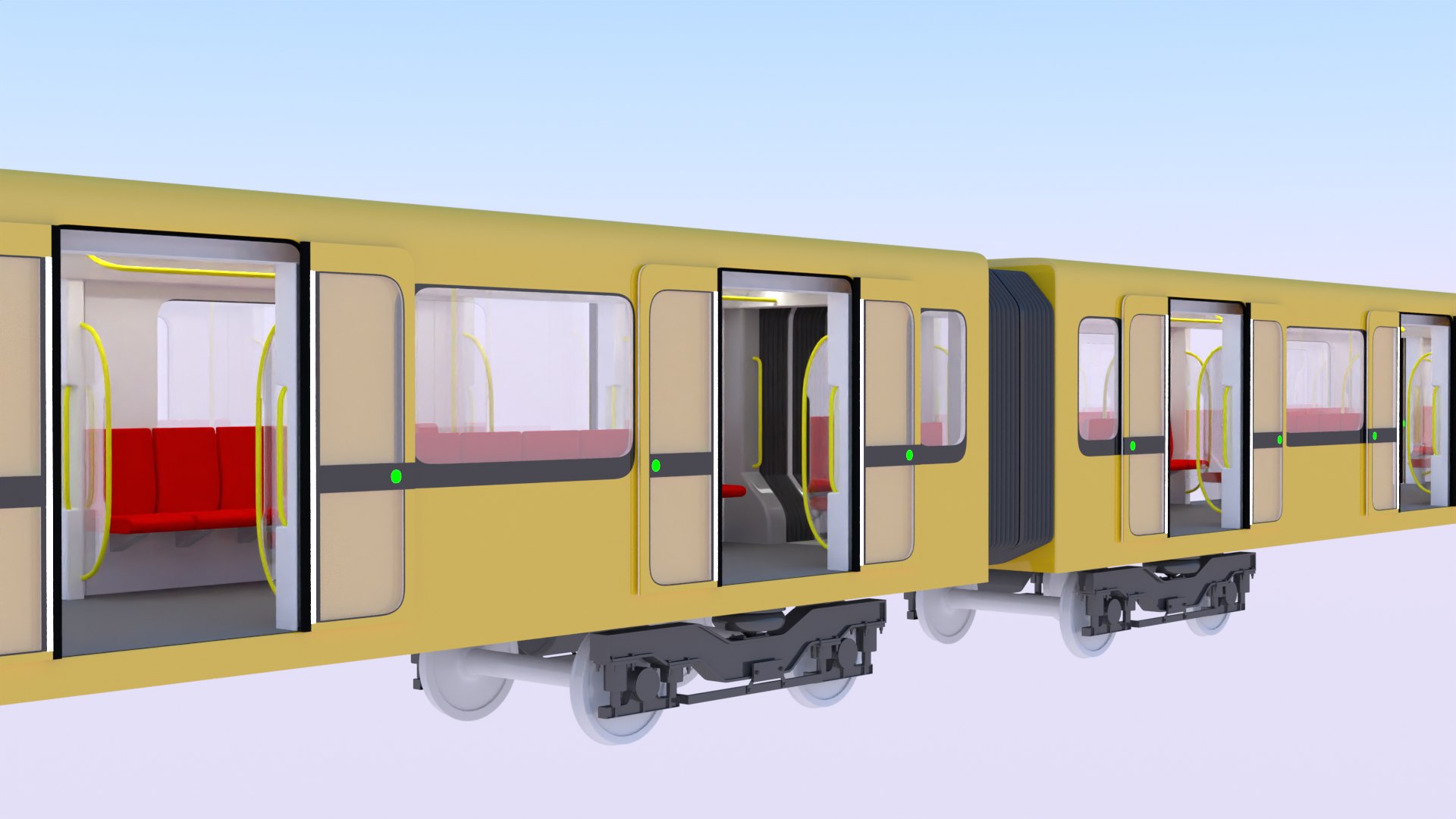 3D Metro Train Concept Model - TurboSquid 2161175