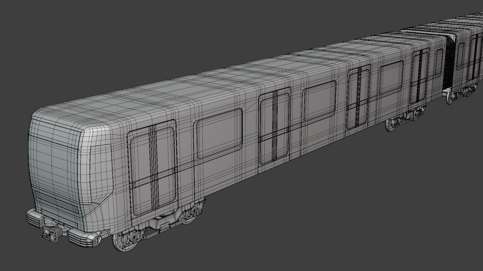 3D Metro Train Concept Model - TurboSquid 2161175
