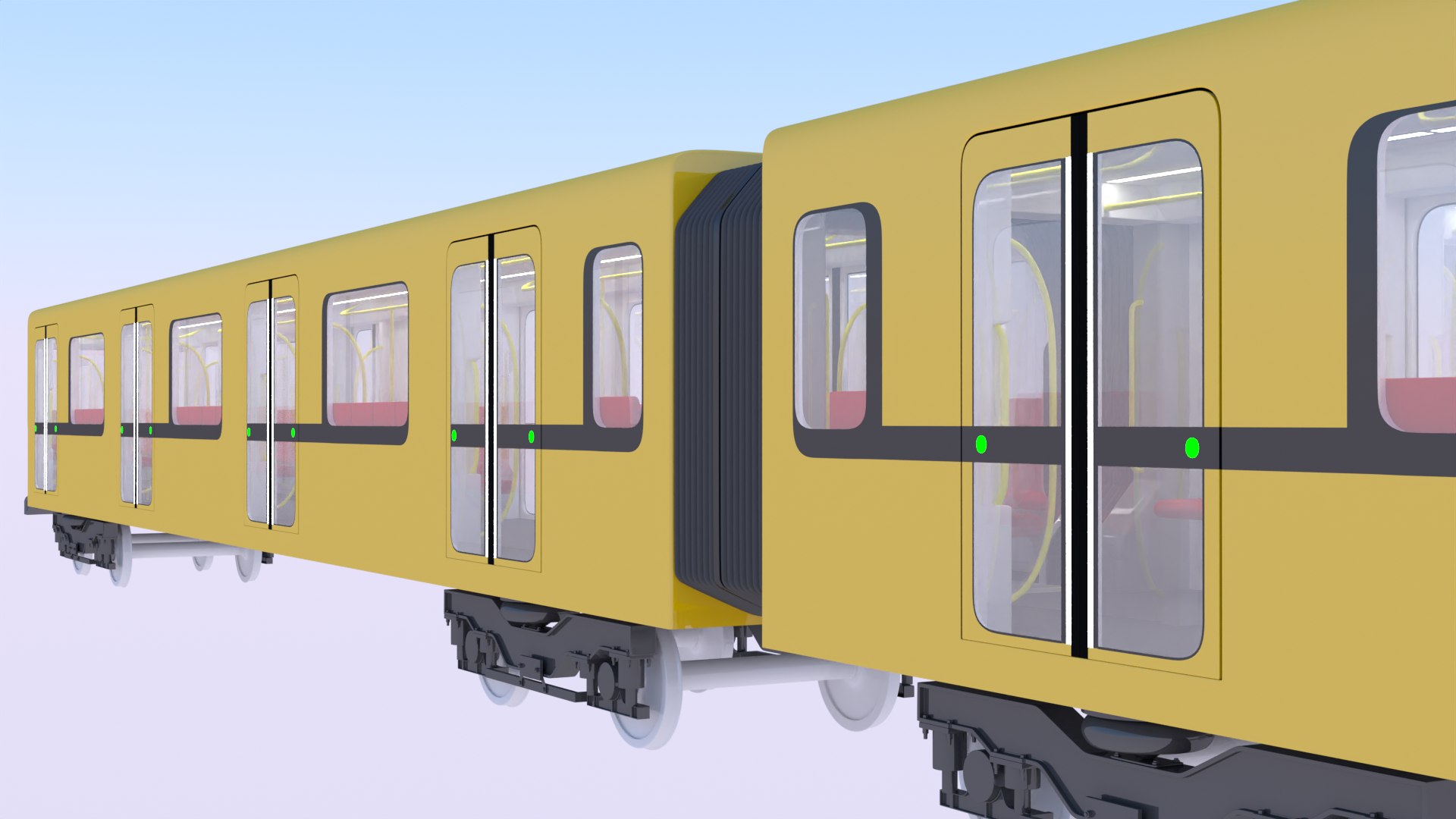 3D Metro Train Concept Model - TurboSquid 2161175
