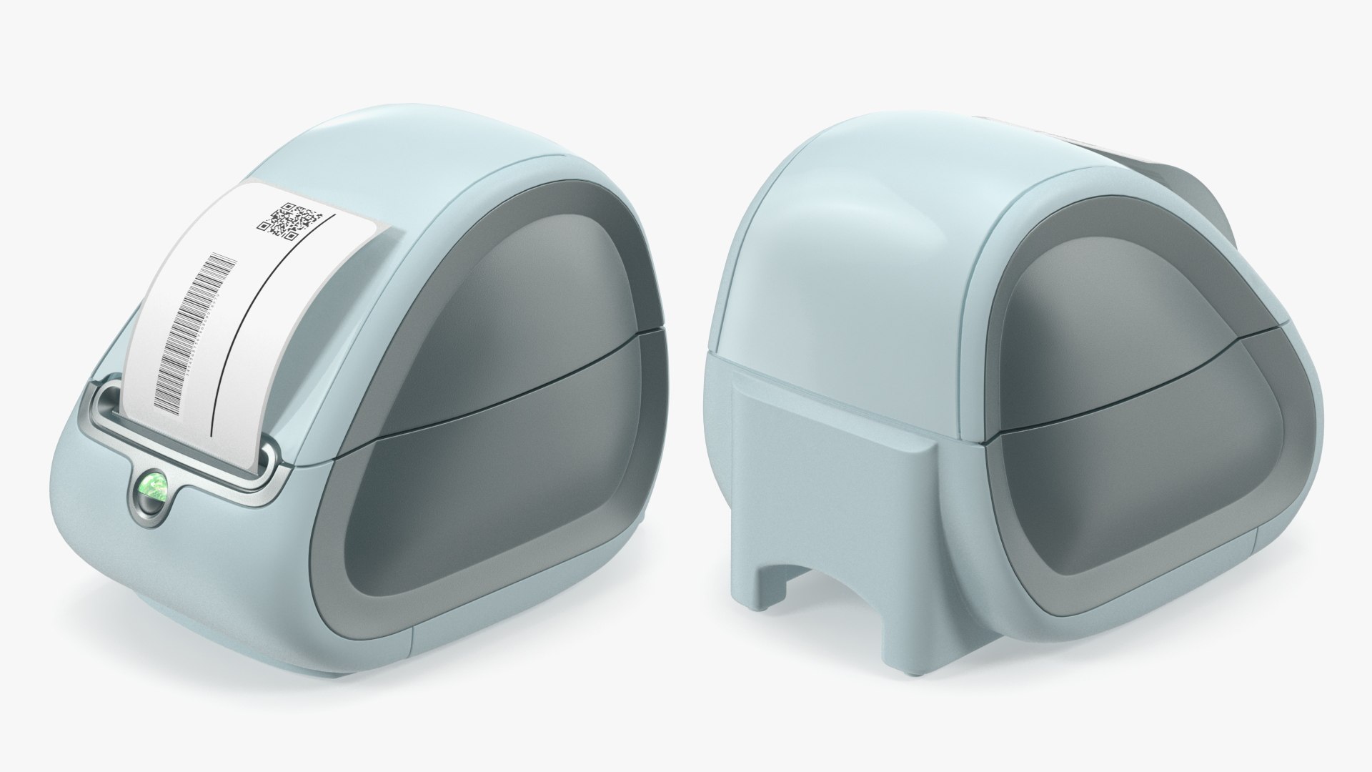 3D Thermal Label Printer With Barcode Model - TurboSquid 1884839