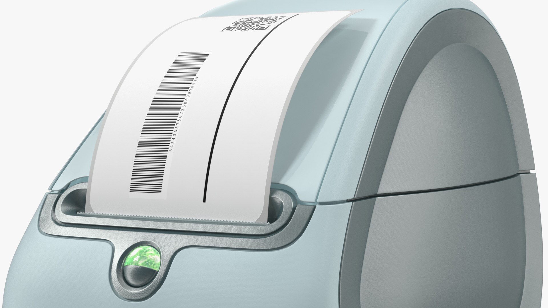 3D Thermal Label Printer With Barcode Model - TurboSquid 1884839