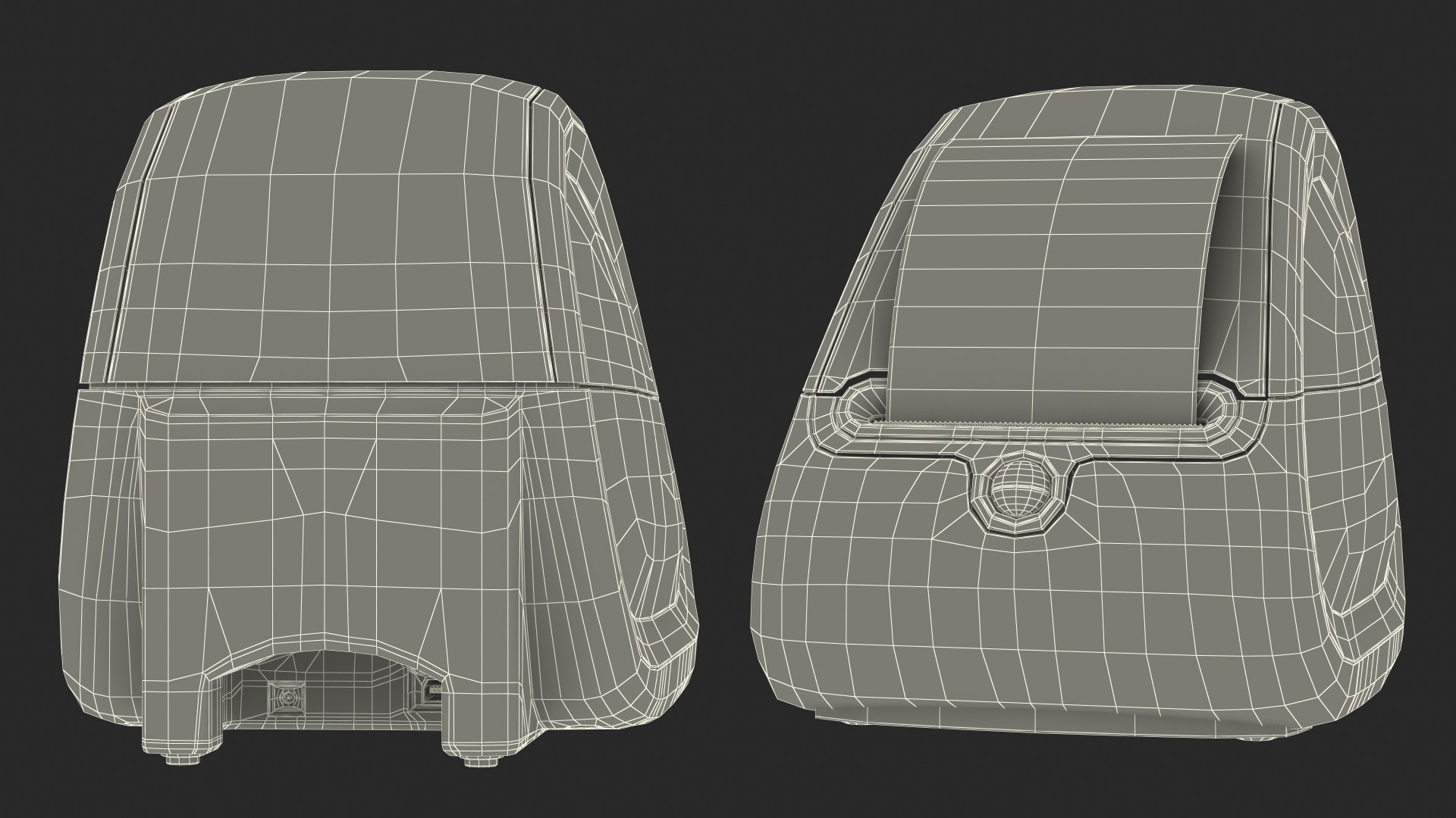 3D Thermal Label Printer With Barcode Model - TurboSquid 1884839