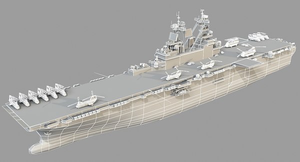 uss wasp lhd 3d max