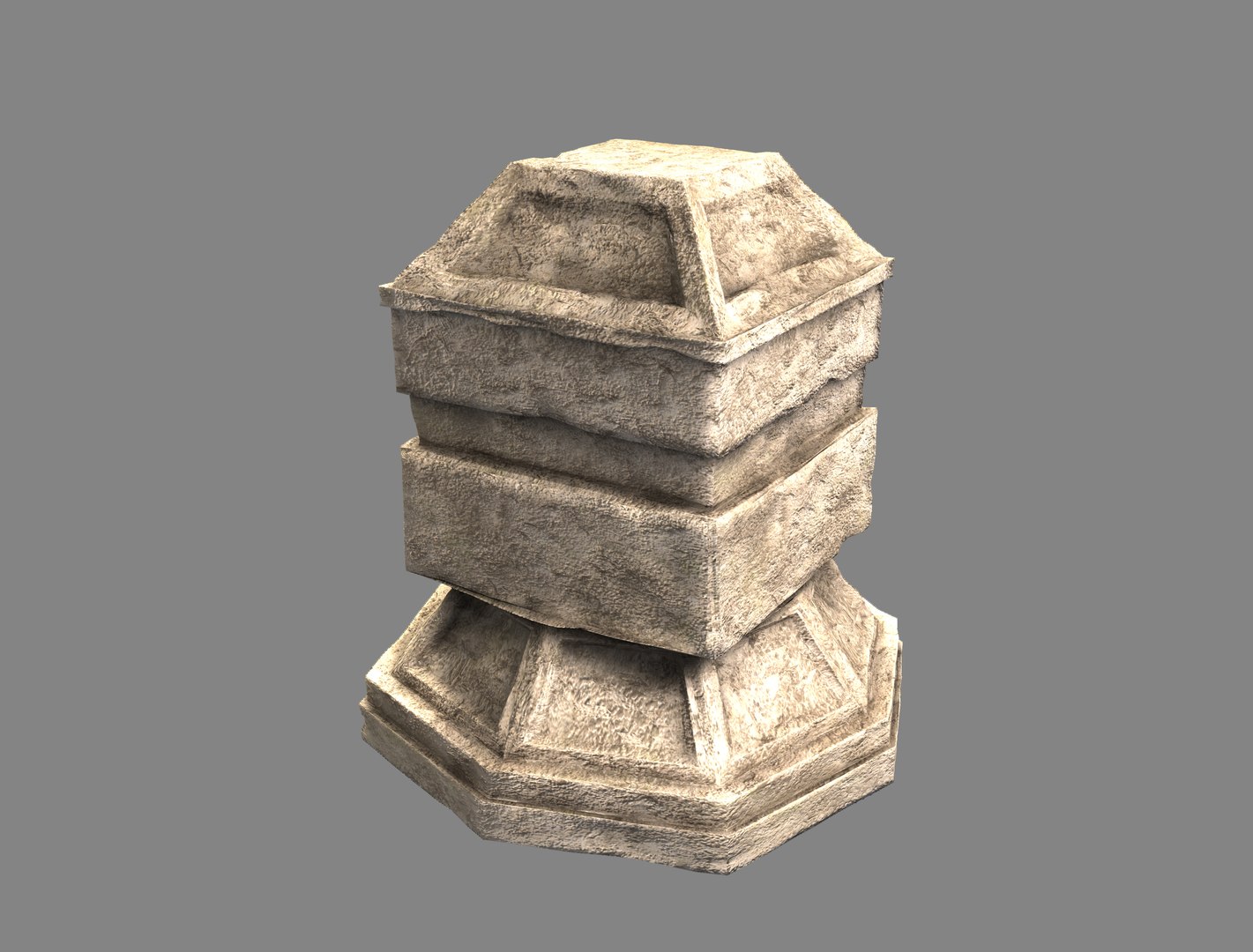 3d Stone Altar Model