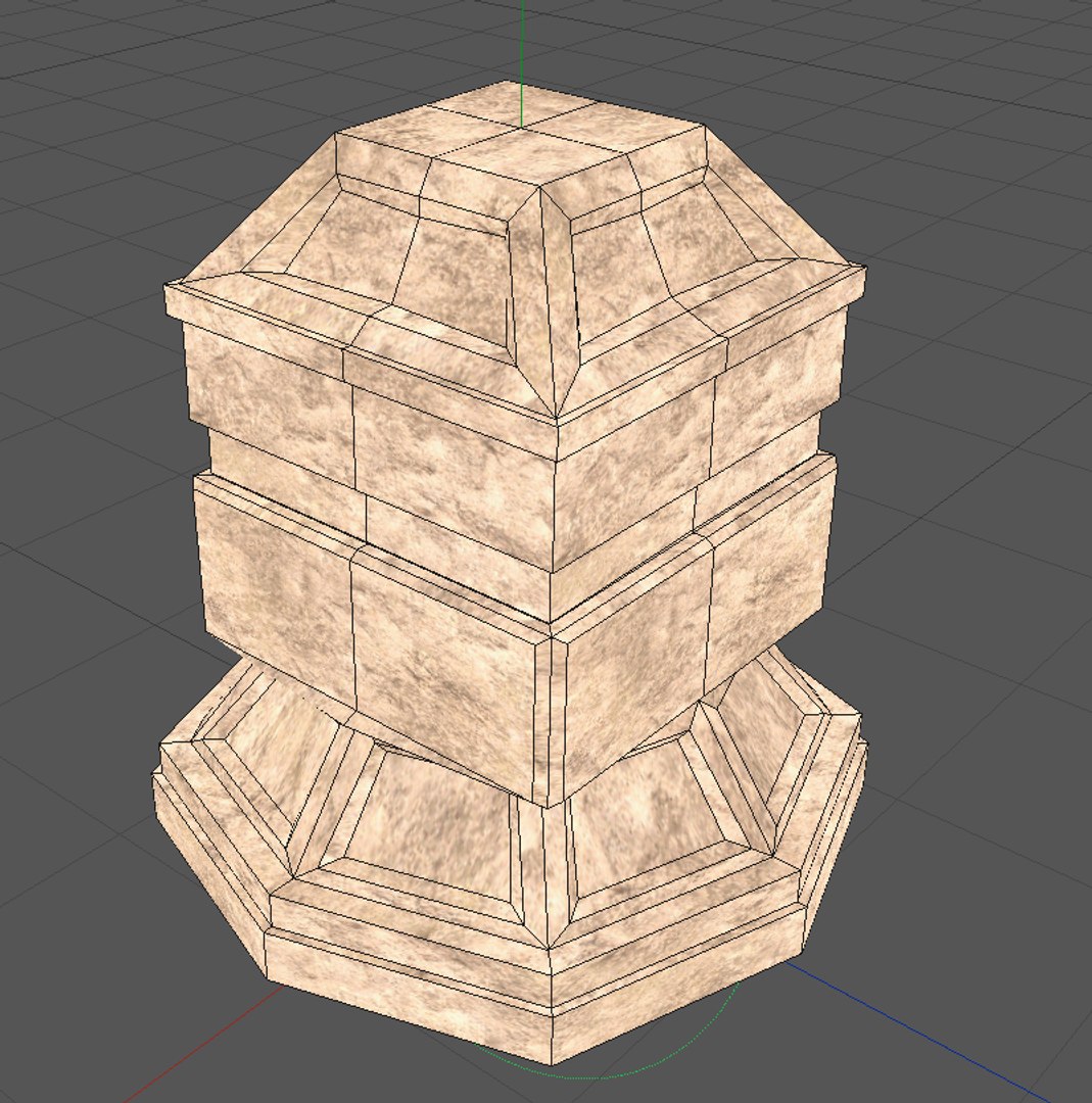3d Stone Altar Model