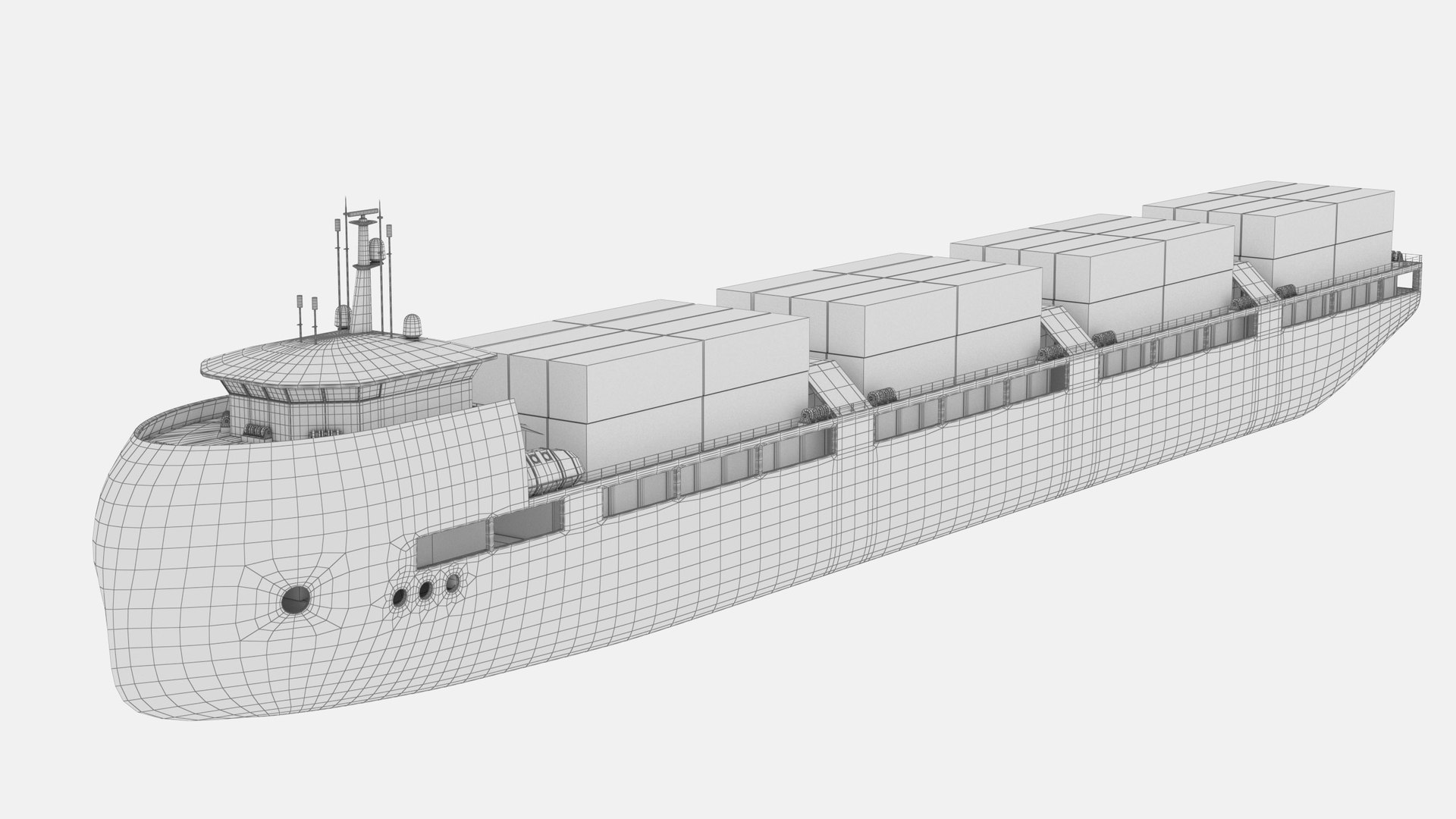X-bow Cargo Ship Model - TurboSquid 2213340