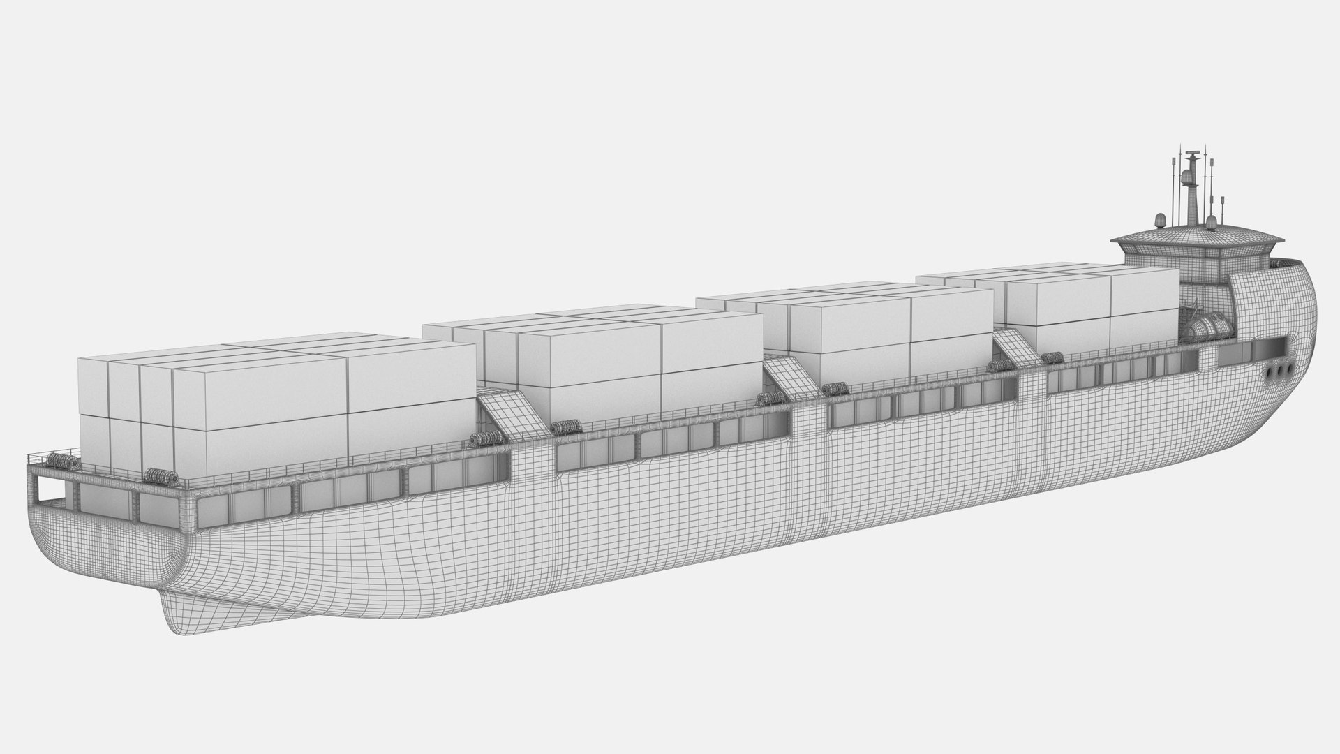 X-bow Cargo Ship Model - TurboSquid 2213340