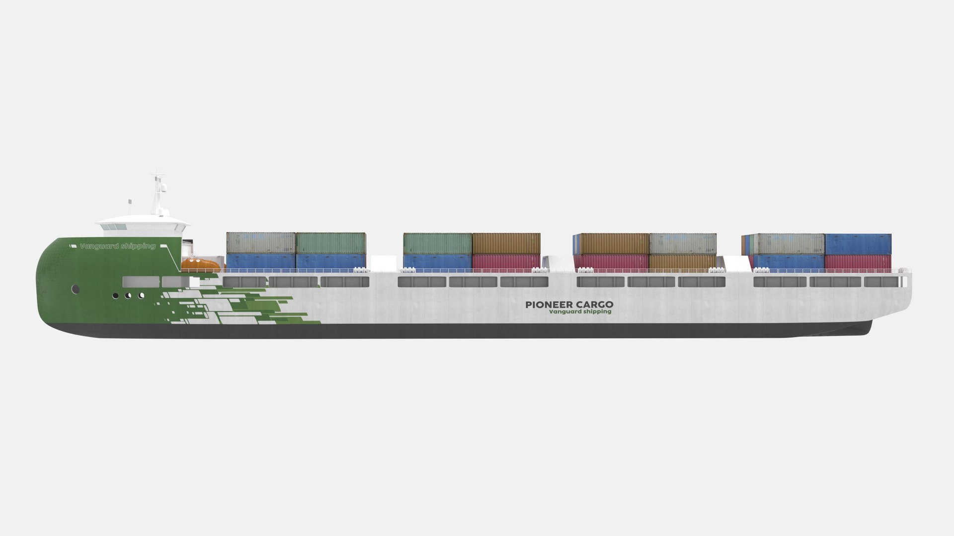 X-bow Cargo Ship Model - TurboSquid 2213340