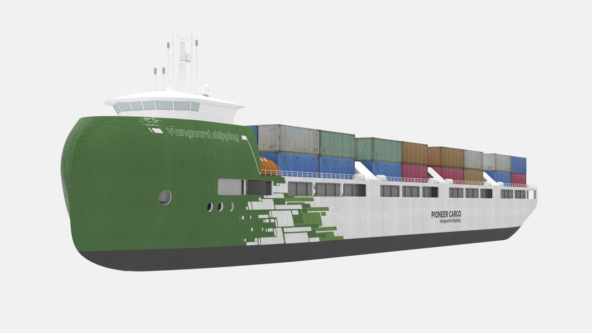 X-bow Cargo Ship Model - TurboSquid 2213340