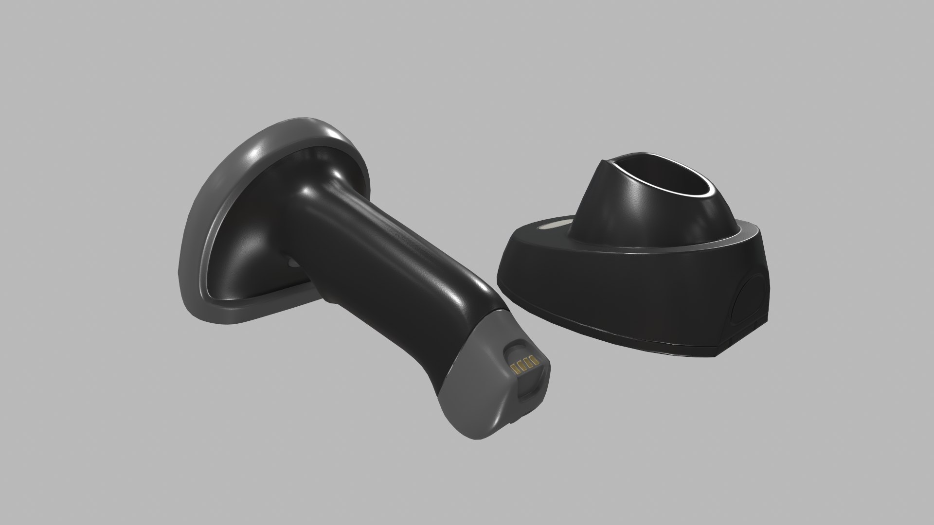 Low-poly Barcode Scanner 3D Model - TurboSquid 1578220