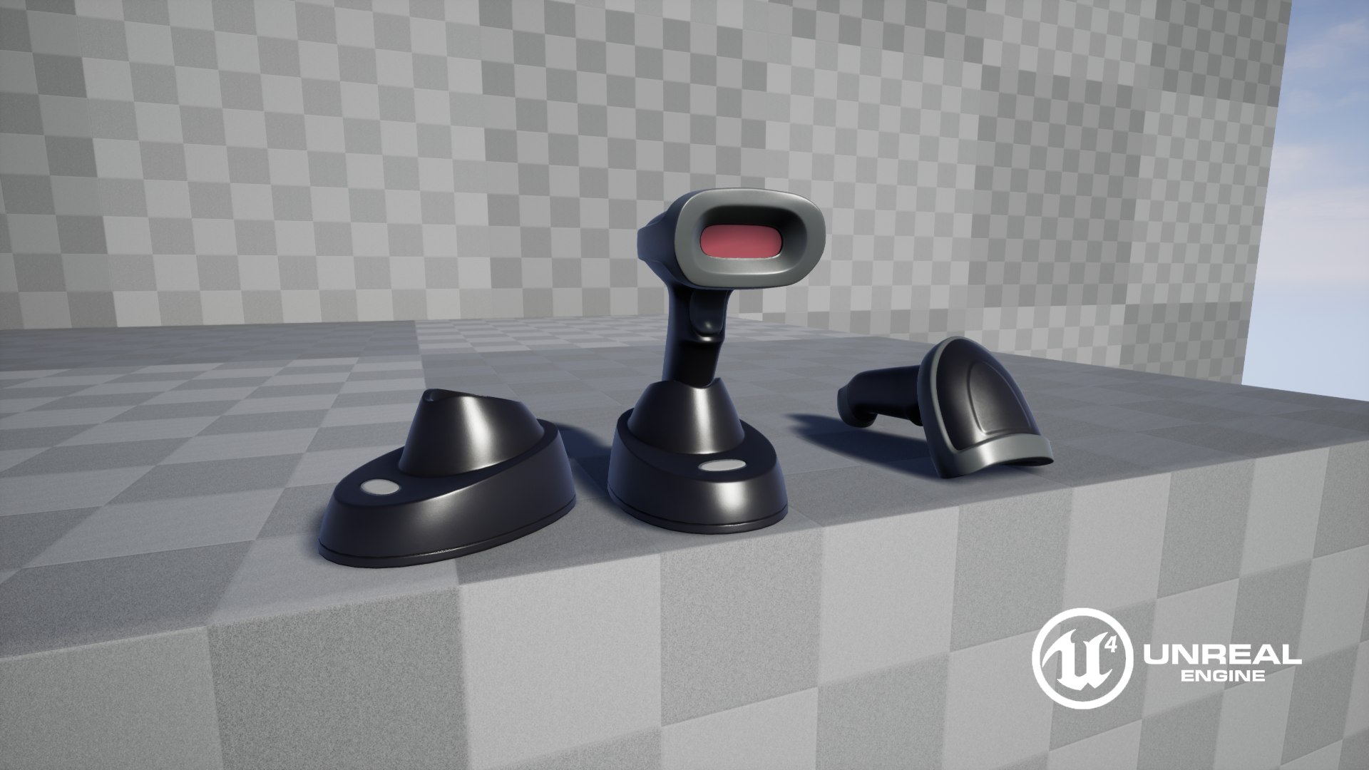 Low-poly barcode scanner 3D model - TurboSquid 1578220