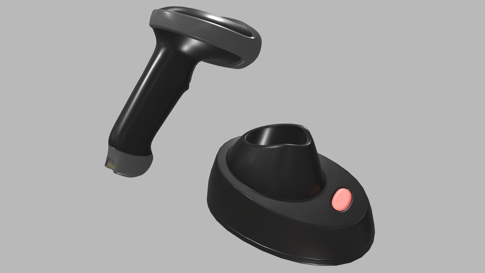 Low-poly Barcode Scanner 3D Model - TurboSquid 1578220