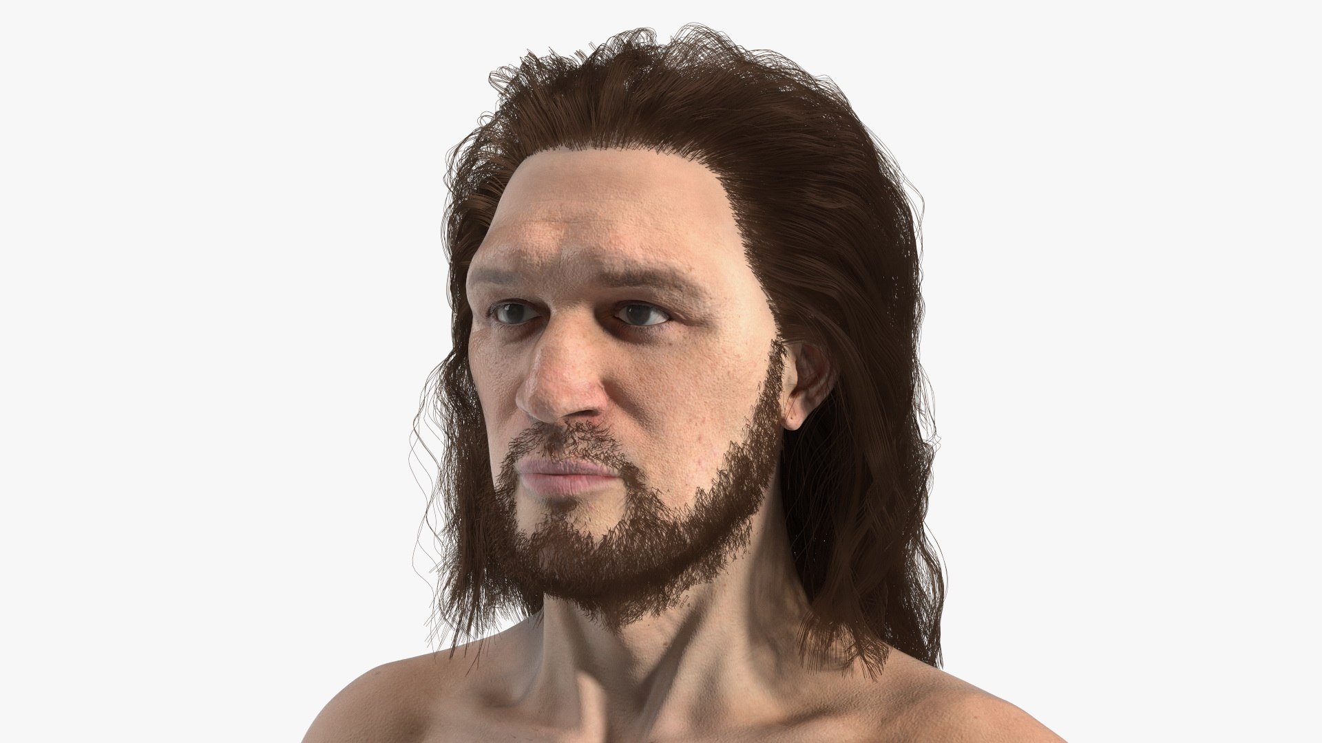 3D Model Homo Sapiens Walking Fur - TurboSquid 2166925