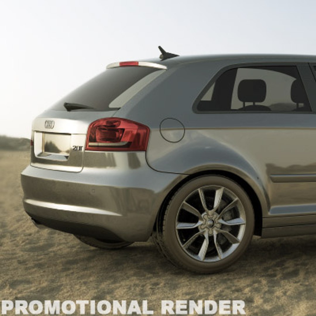 Audi A3 2009 3d Model