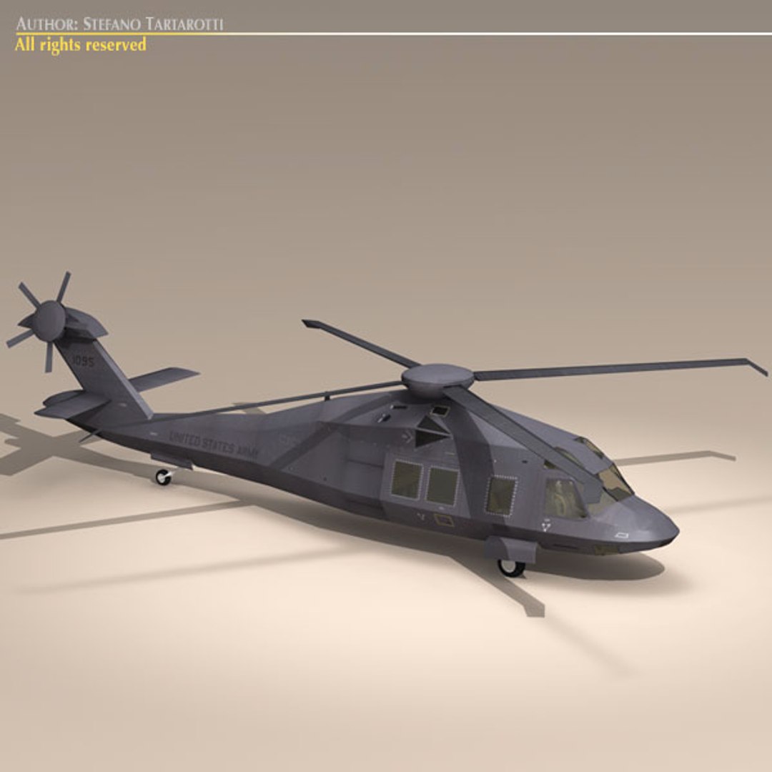 Secret Stealth Blackhawk Mh60 3d Model