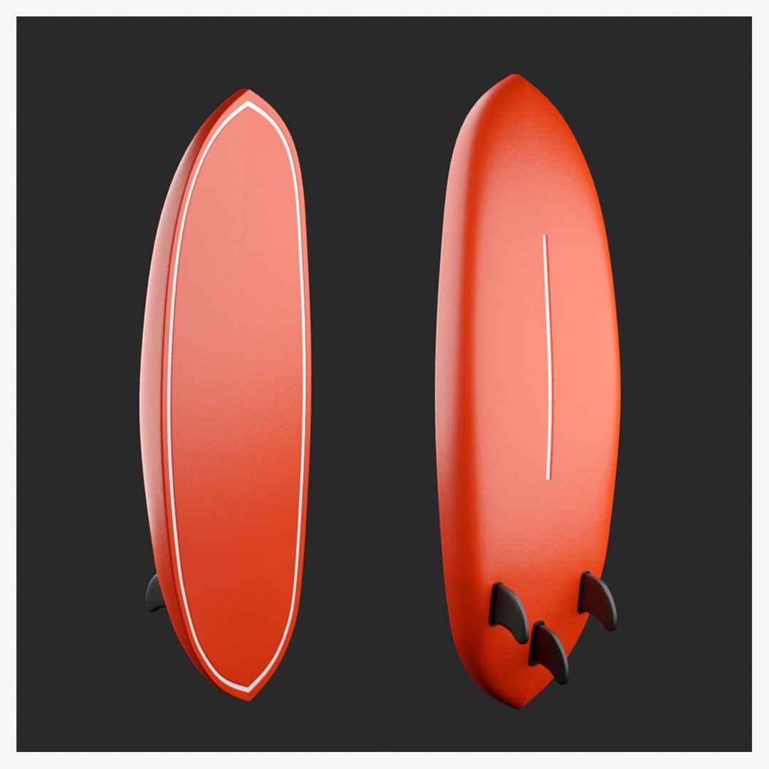 Surf Board 3D model - TurboSquid 2089393