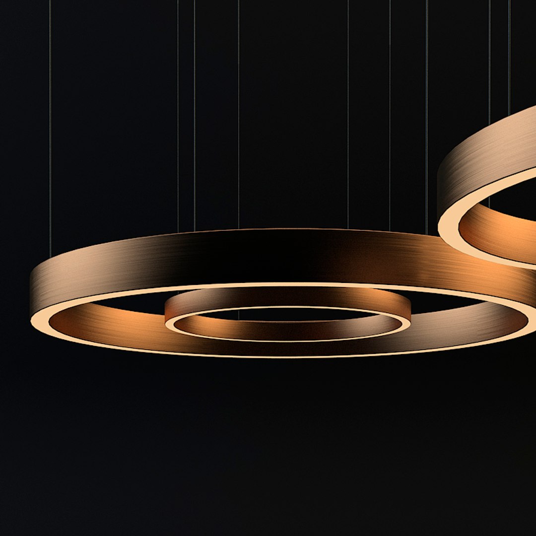3d Light Ring Horizontal Model