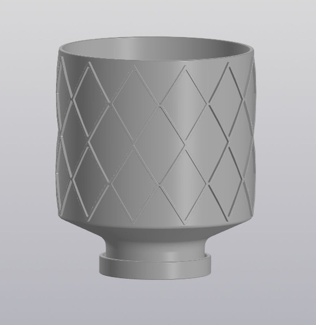 Flowerpot Rhombus 3D model - TurboSquid 1813520
