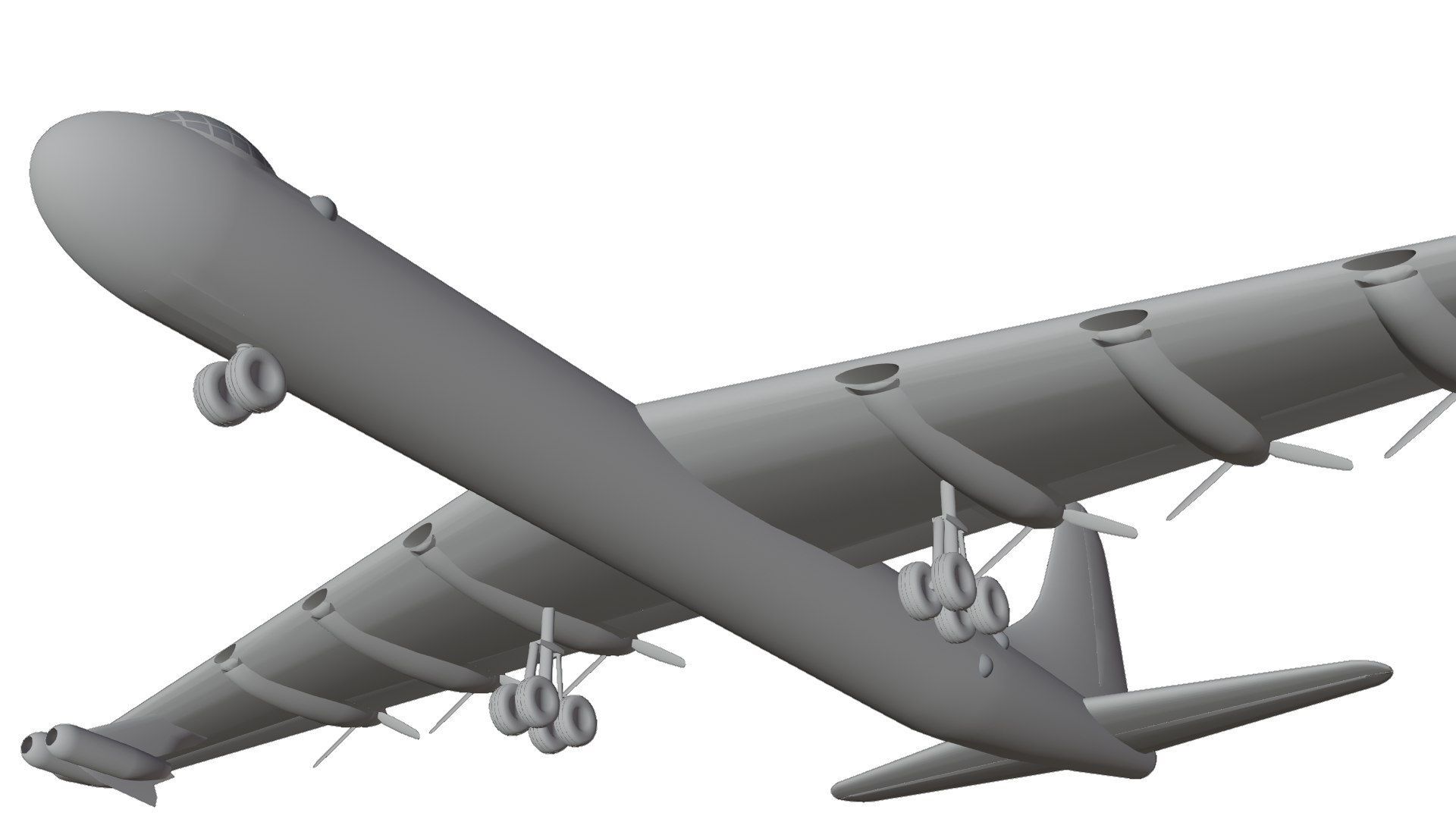 B-36D Pacemaker Convair 3D Model - TurboSquid 2314052