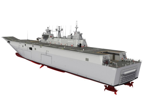 modelo 3d HMAS CANBERRA AUSTRALIAN LHD - TurboSquid 1594307