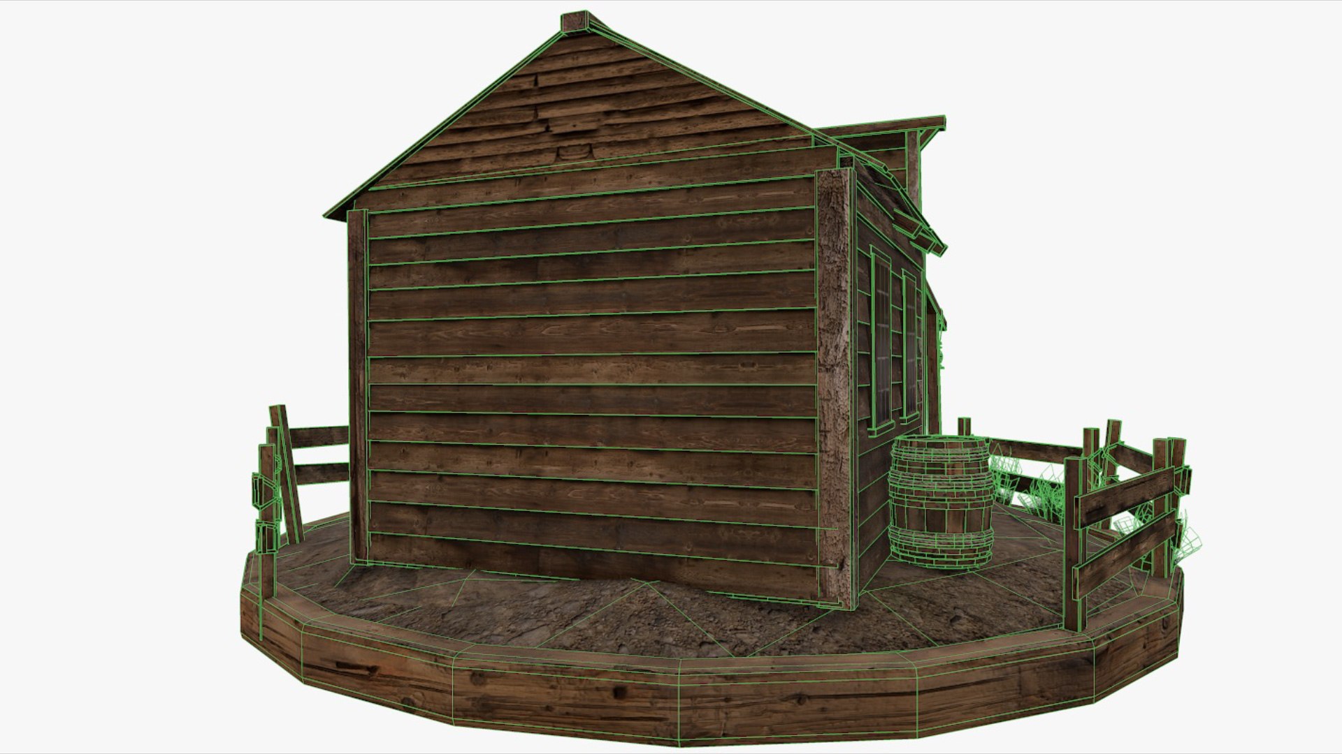 Old West General Store Model - TurboSquid 1352194