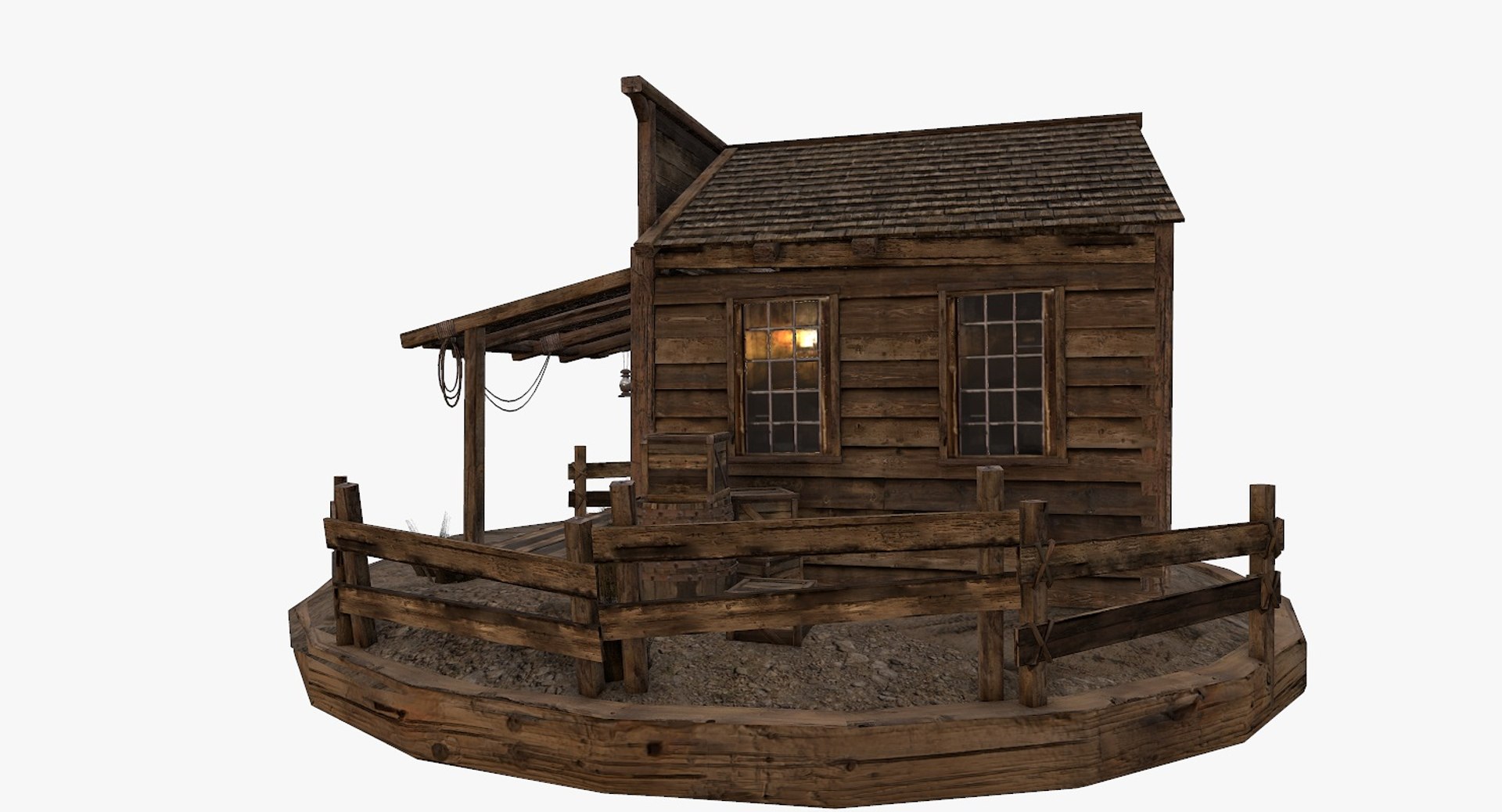 Old West General Store Model - TurboSquid 1352194