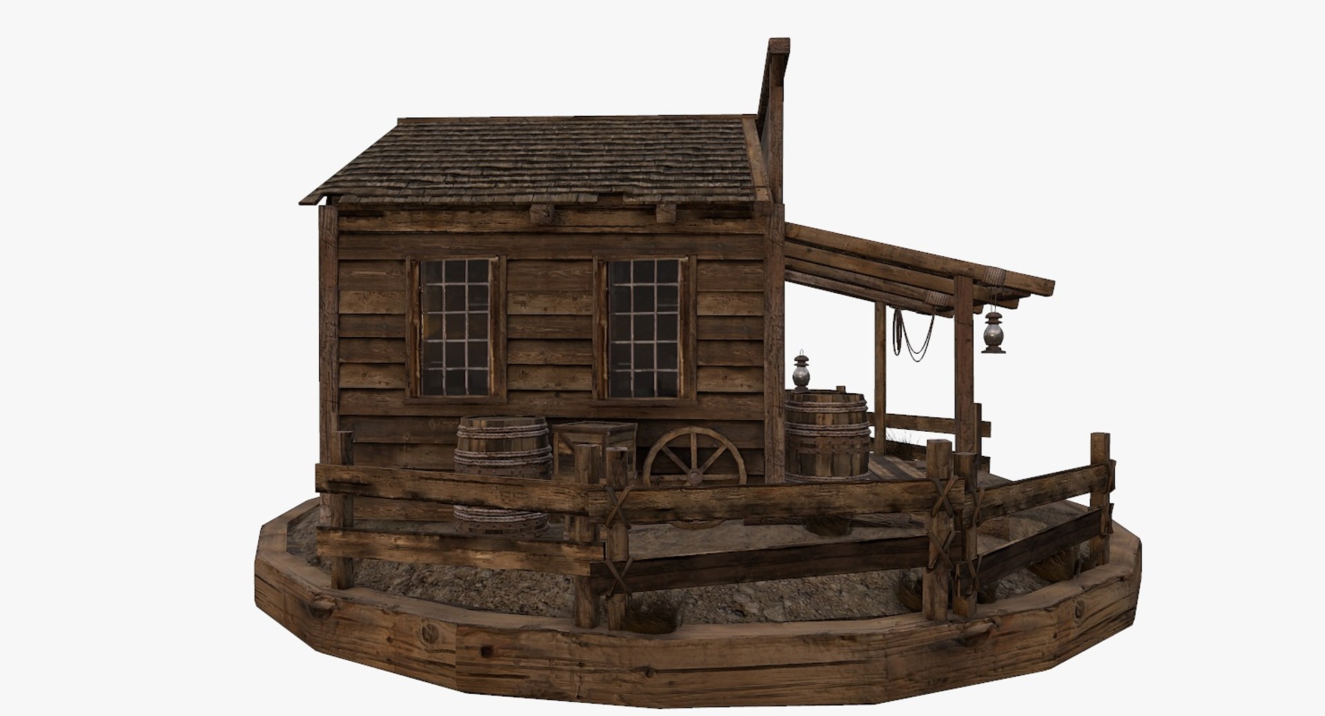 Old West General Store Model - TurboSquid 1352194