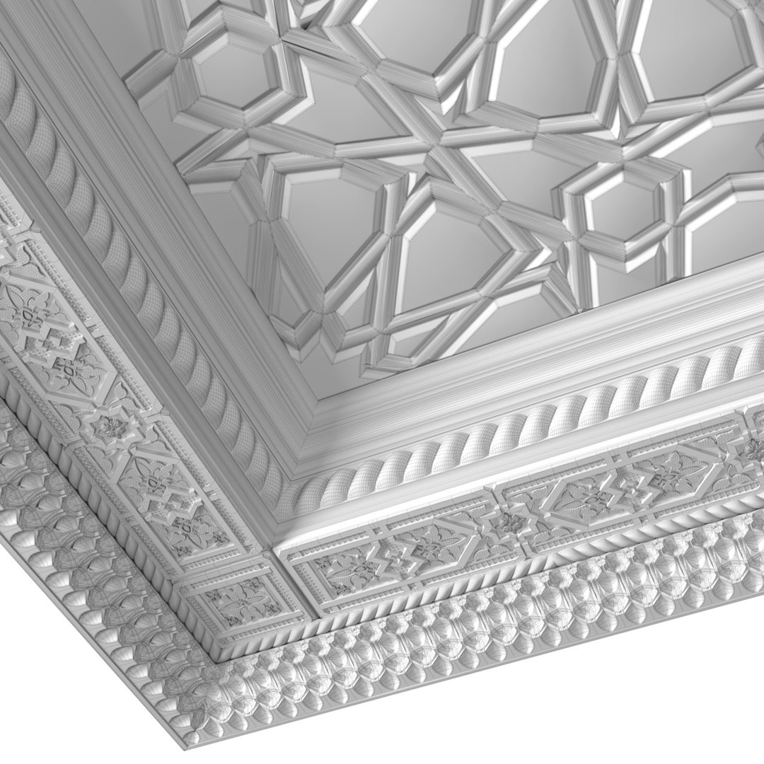 3D Arabic Oriental Classic Ceiling - TurboSquid 1980376