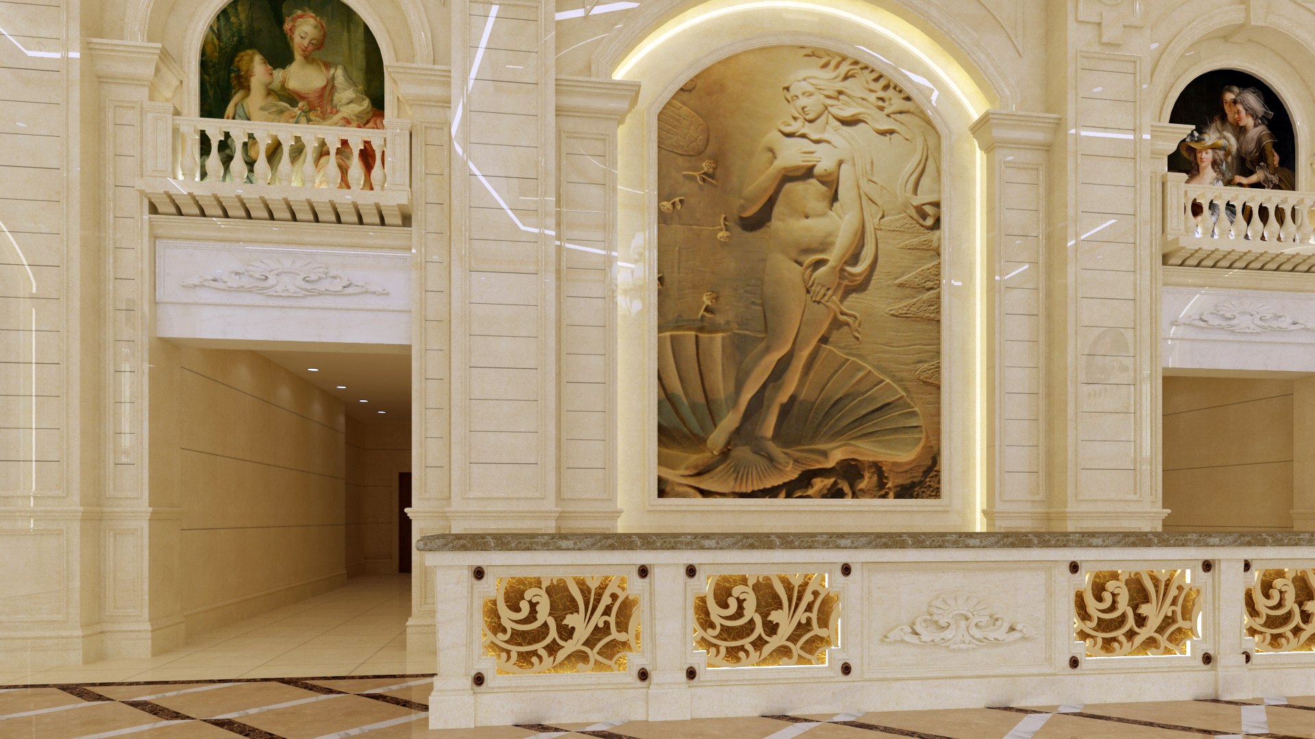 3D Lobby 01 - TurboSquid 2069479
