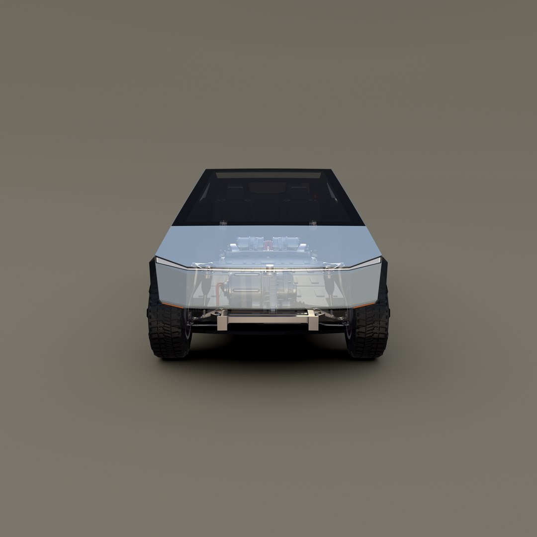 3D tesla cybertruck chassis - TurboSquid 1514625
