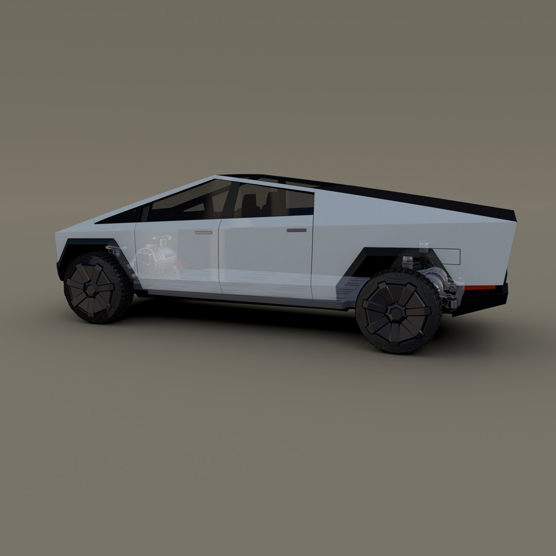 3D tesla cybertruck chassis - TurboSquid 1514625