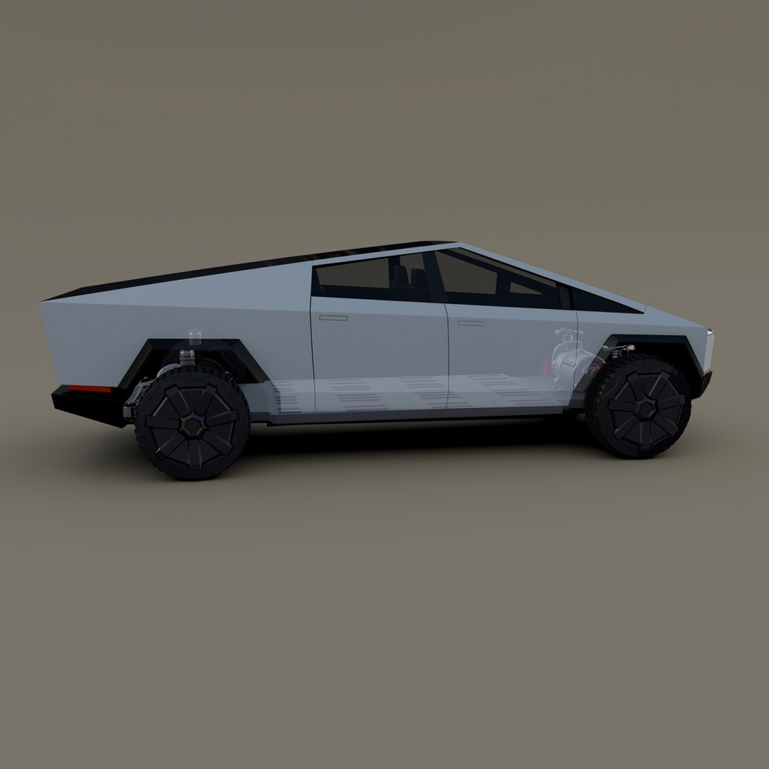 3D tesla cybertruck chassis - TurboSquid 1514625