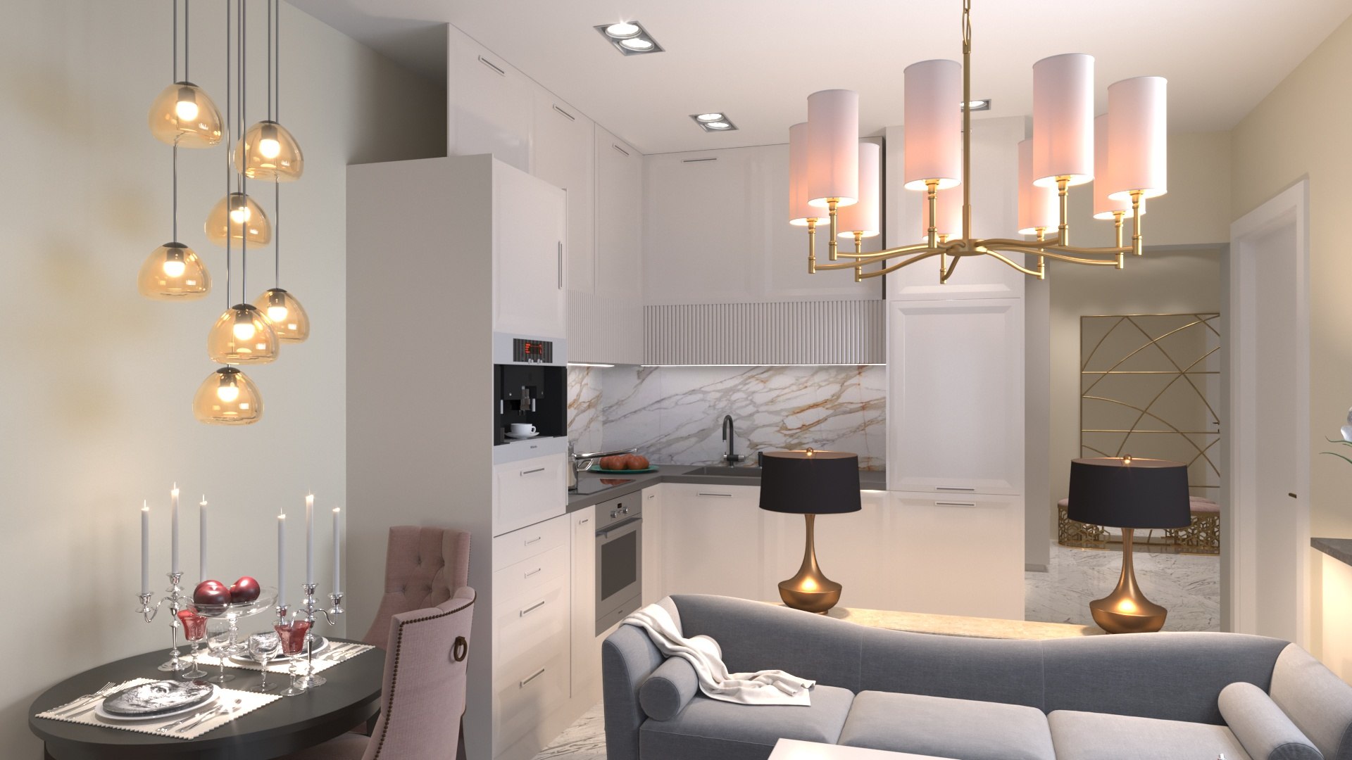 3D model 15 m2 Living room - TurboSquid 1892580