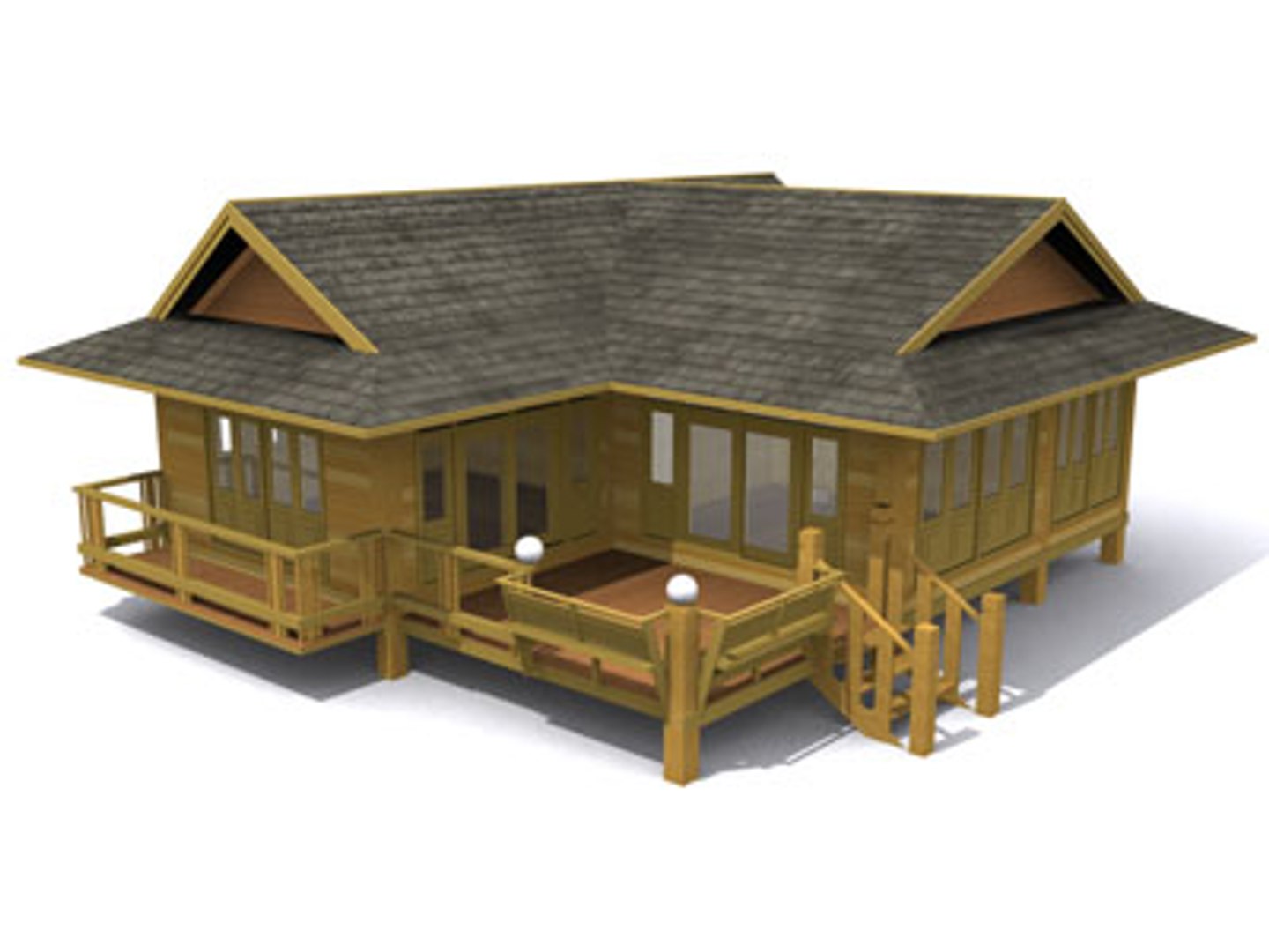thai house 02 3d model