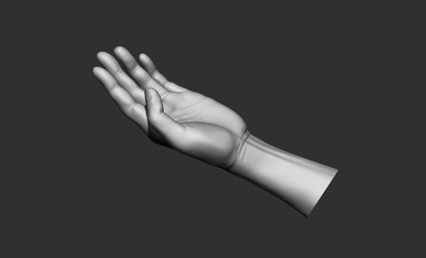 Hand Offering Open 3D Model - TurboSquid 1331189