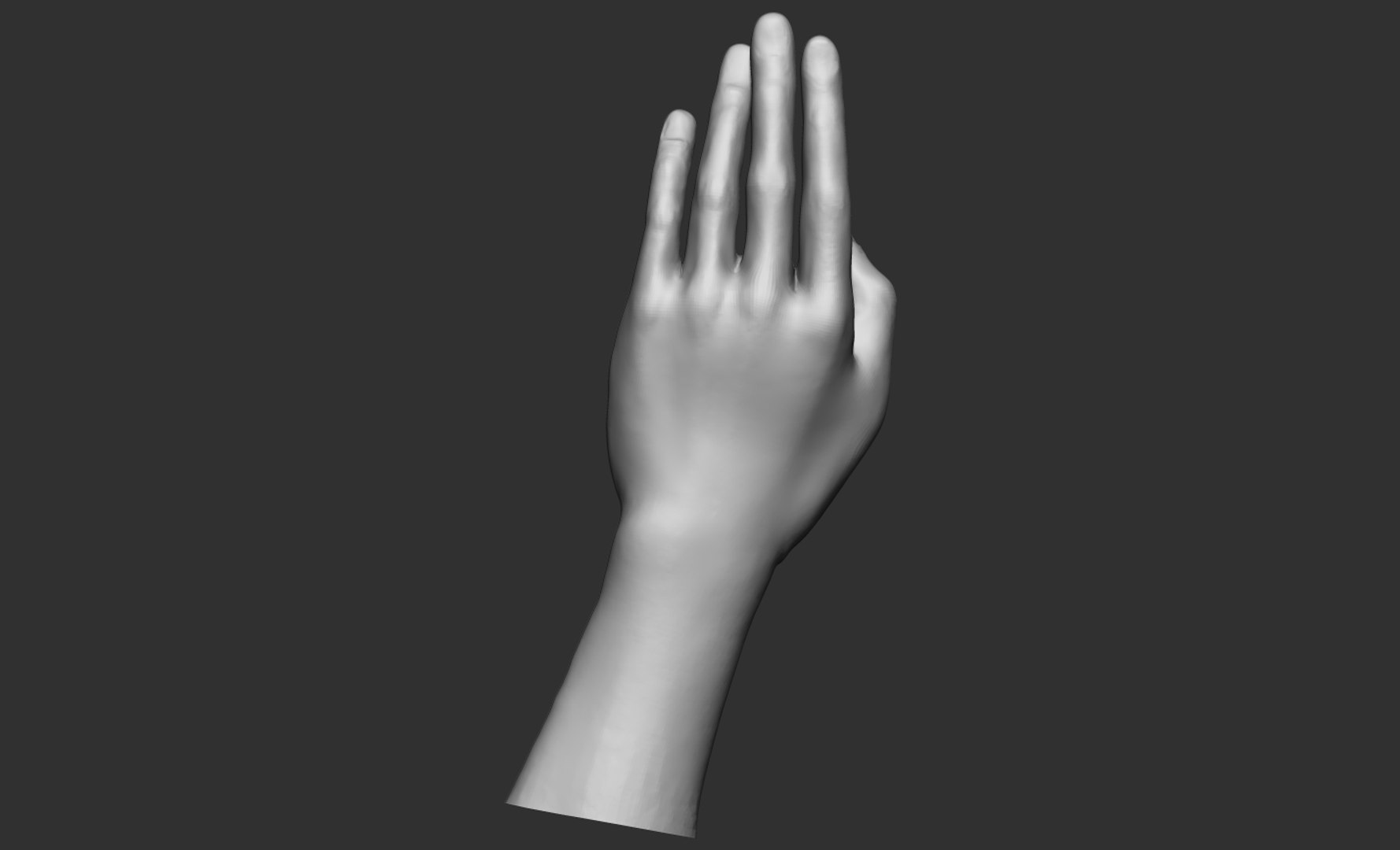 Hand Offering Open 3D Model - TurboSquid 1331189