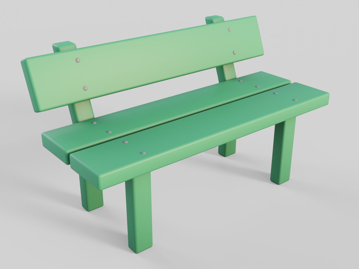 Cartoon Bench 4 Model - TurboSquid 2029011
