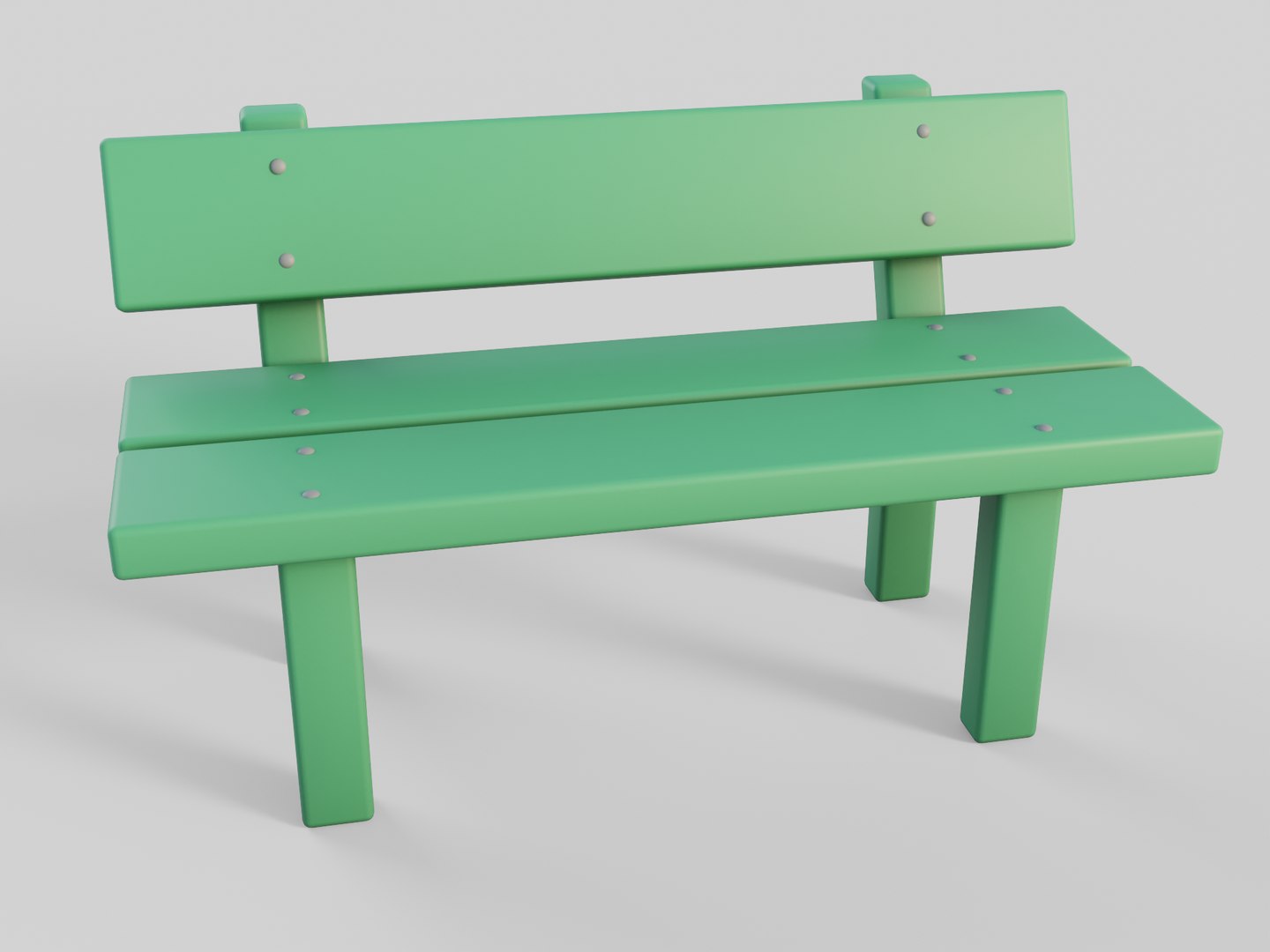 Cartoon Bench 4 Model - TurboSquid 2029011