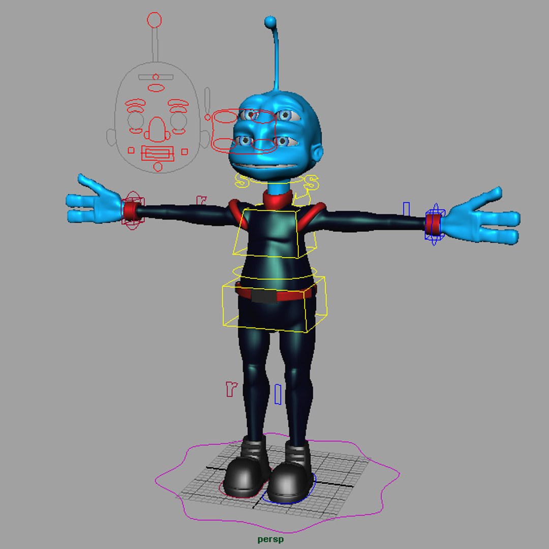 Alien Agent 3d Model