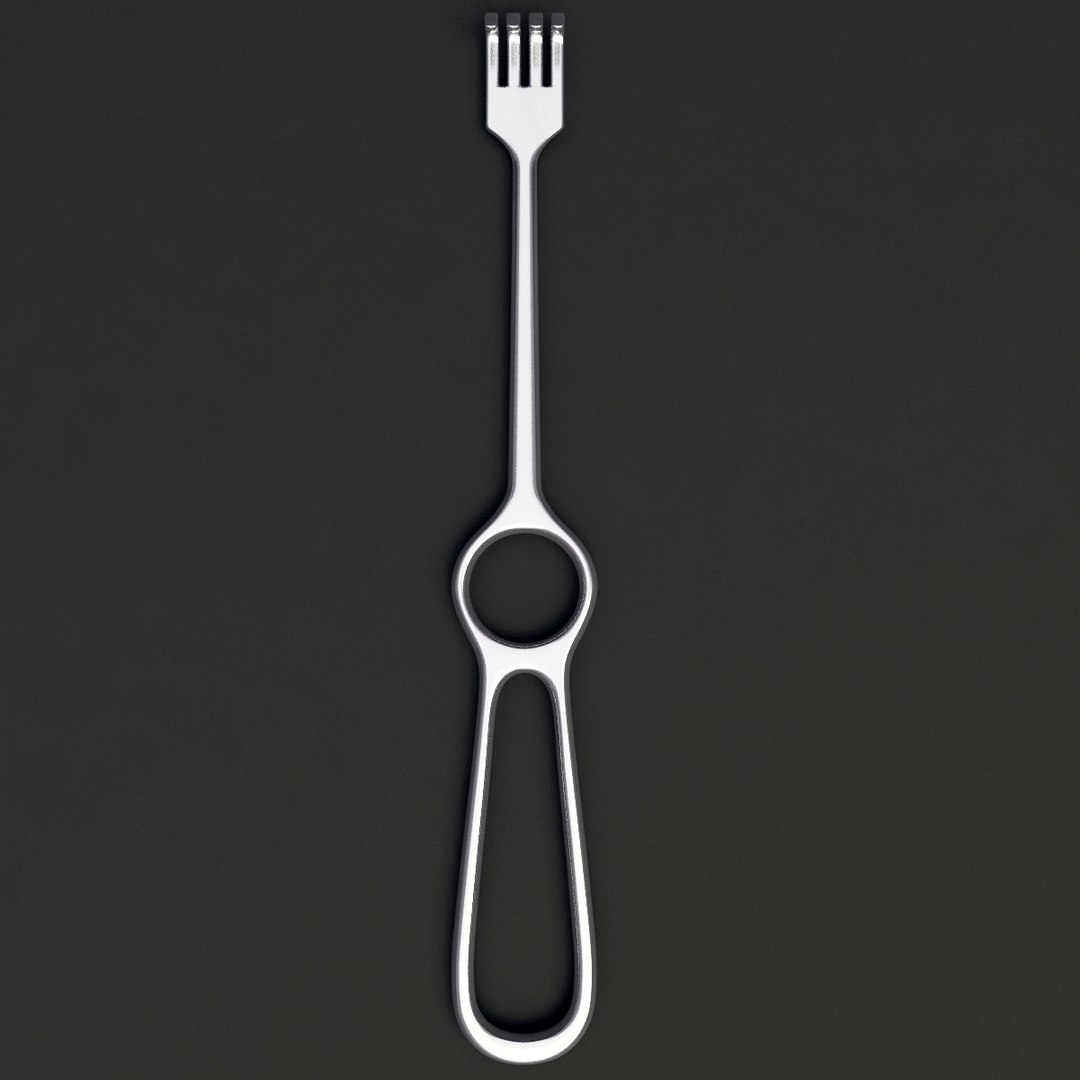 medical instrument retractor 3d model