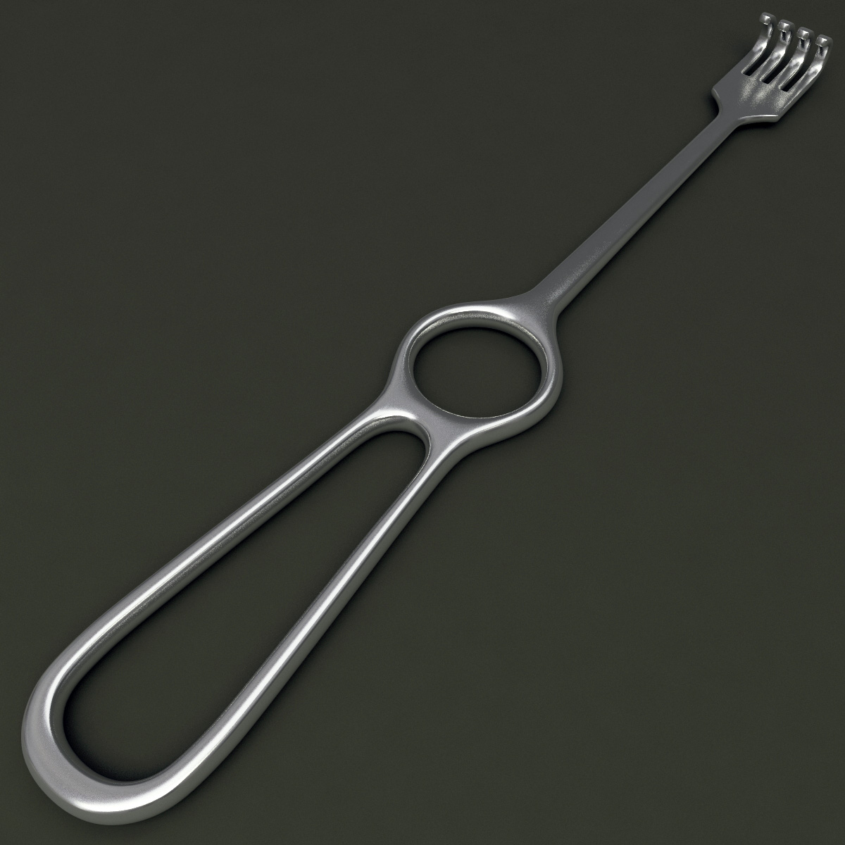 medical instrument retractor 3d model