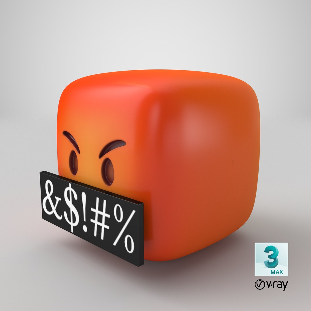 Smiley Face Emoji 34 3D Model - TurboSquid 2070291